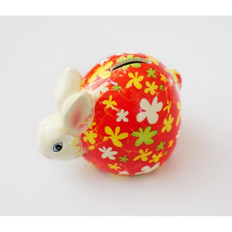 Скарбничка керамічна хіппі заєць подарунок — ціна 176 грн у каталозі Статуетки Купити товари