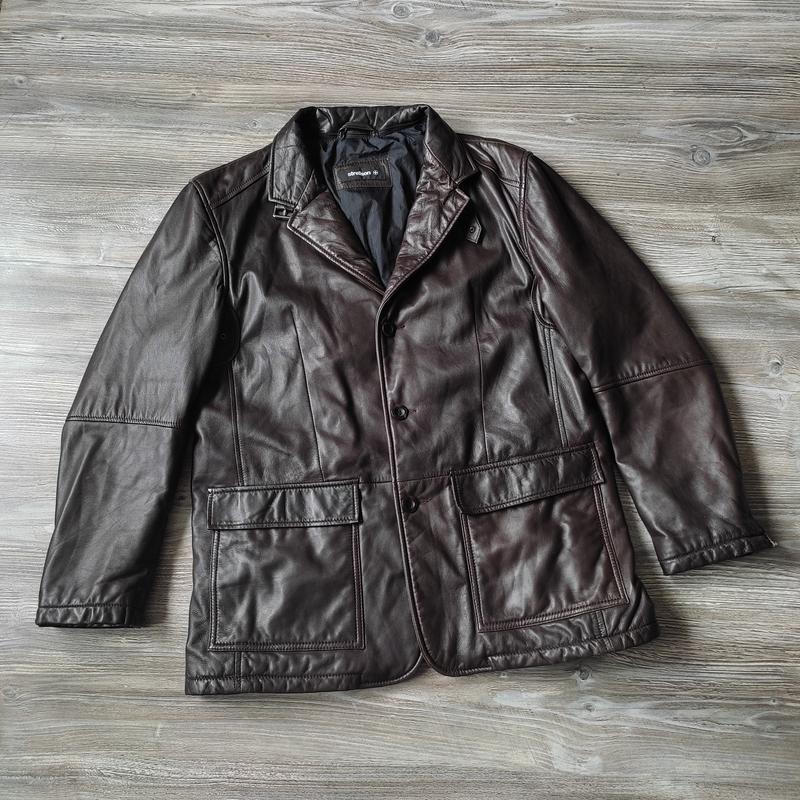 Чоловіча шкіряна куртка пальто strellson wallenstein leather jacket ...
