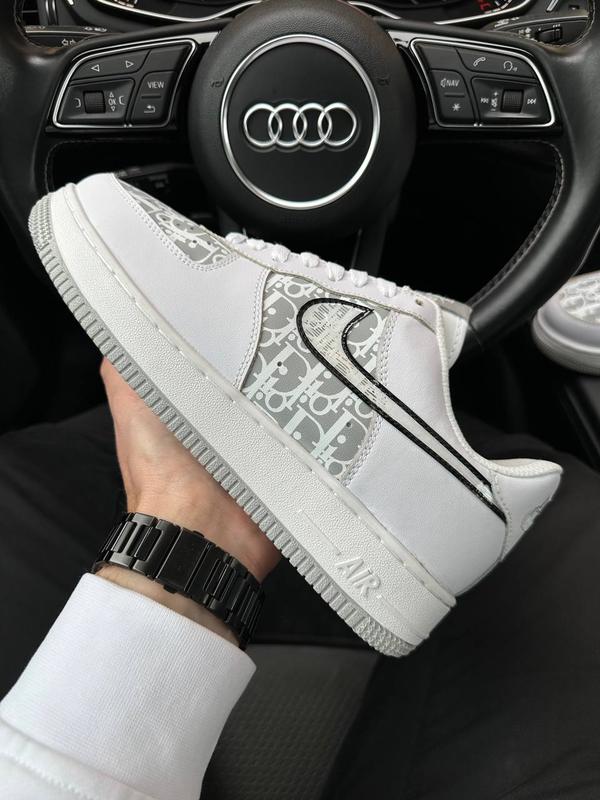 Мужские белые кроссовки под бренд nike air force 1 x dior 🆕 найк форс ...