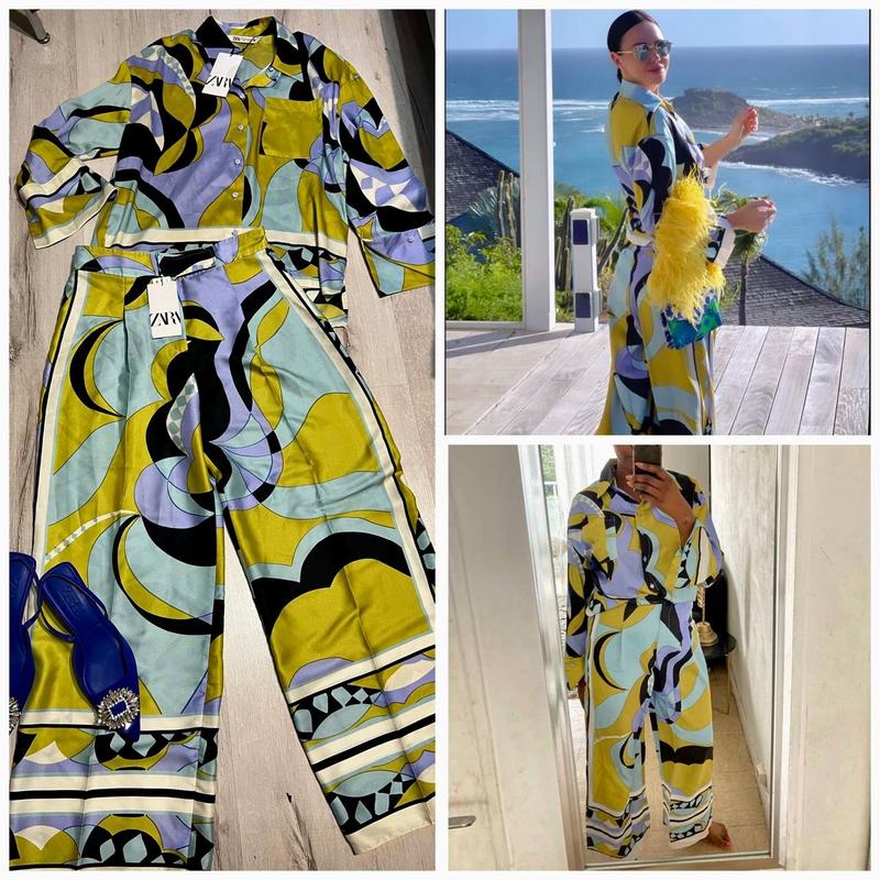 Продам костюм в пижамном стиле от Zara — цена 2520 грн в каталоге Брючные костюмы Купить женские