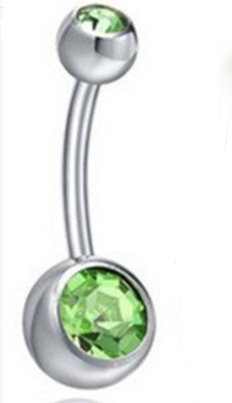 класичний пірсінг пупка — ціна 75 грн у каталозі Сережки для пірсингу Купити аксесуари за