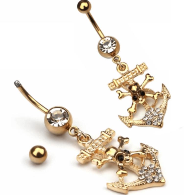 якорь пирсинг пупка — цена 170 грн в каталоге Серьги для пирсинга Купить аксессуары по