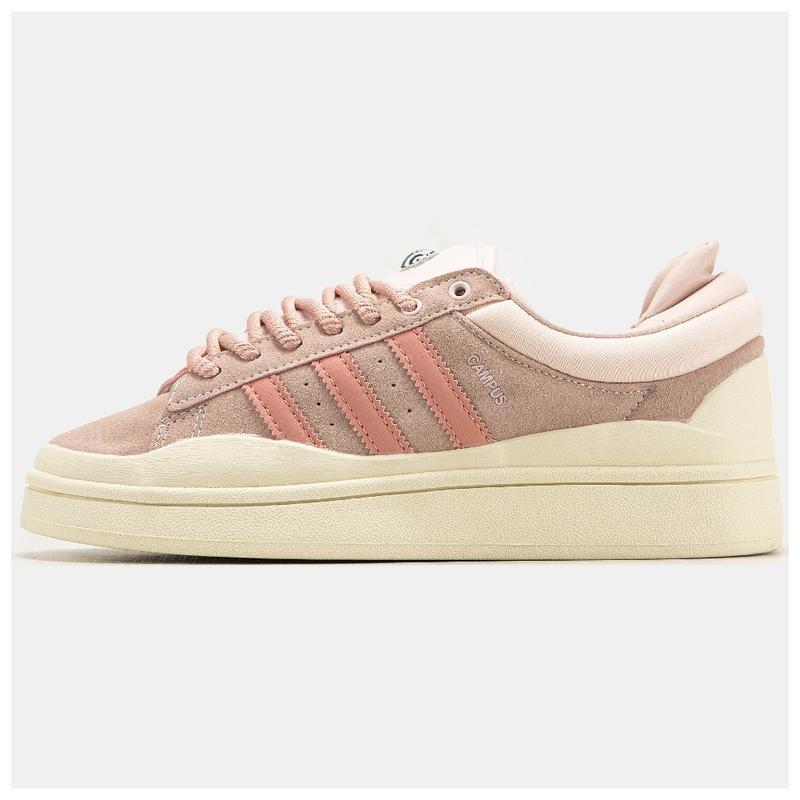 Женские кроссовки adidas campus x bad bunny pink beige, розовые ...