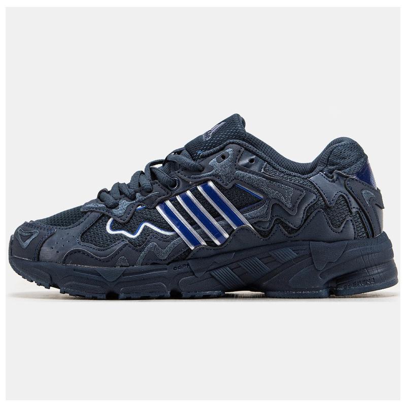 Мужские кроссовки adidas response x bad bunny navi, чёрные кожаные ...