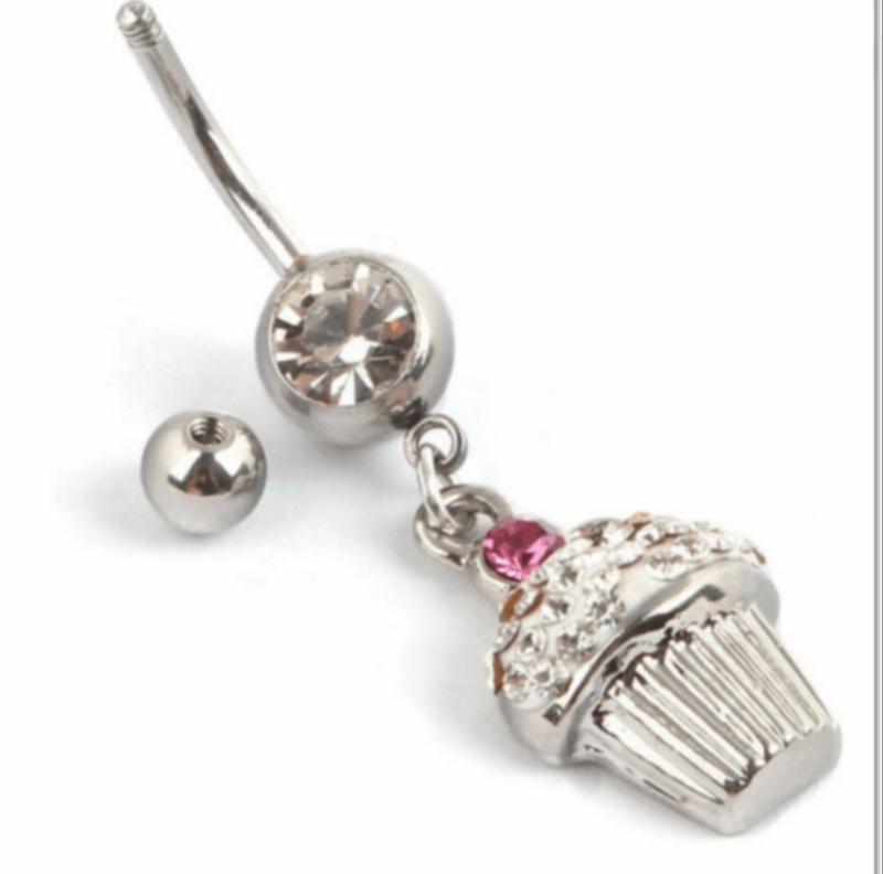 кексик пирсинг пупка — цена 150 грн в каталоге Серьги для пирсинга Купить аксессуары по