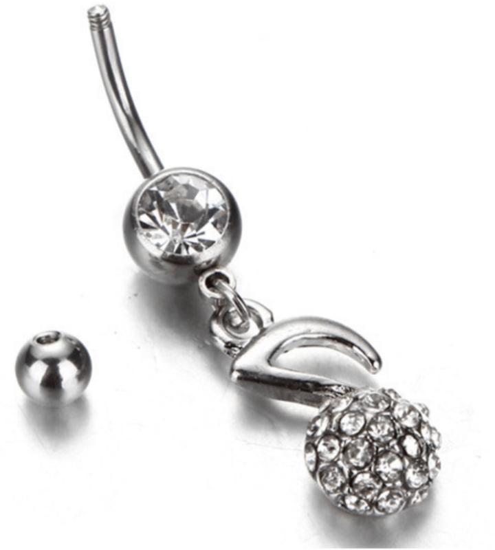 нота пирсинг пупка — цена 180 грн в каталоге Серьги для пирсинга Купить аксессуары по