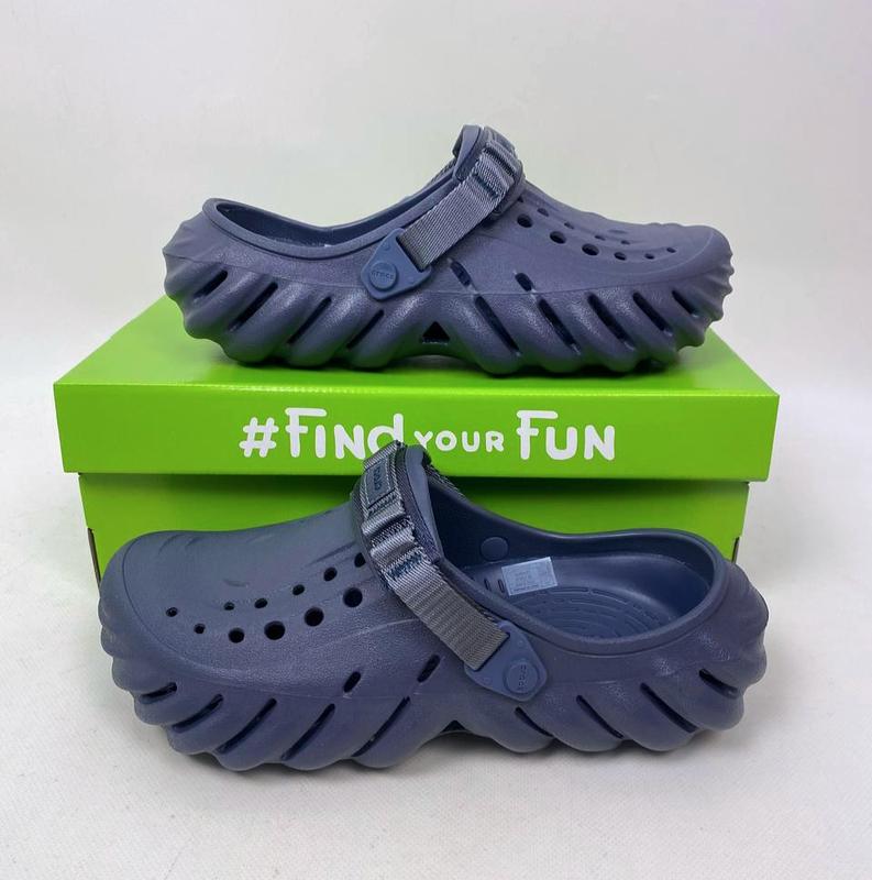 Мужские кроксы сабо crocs echo clog storm navy — цена 2095 грн в ...